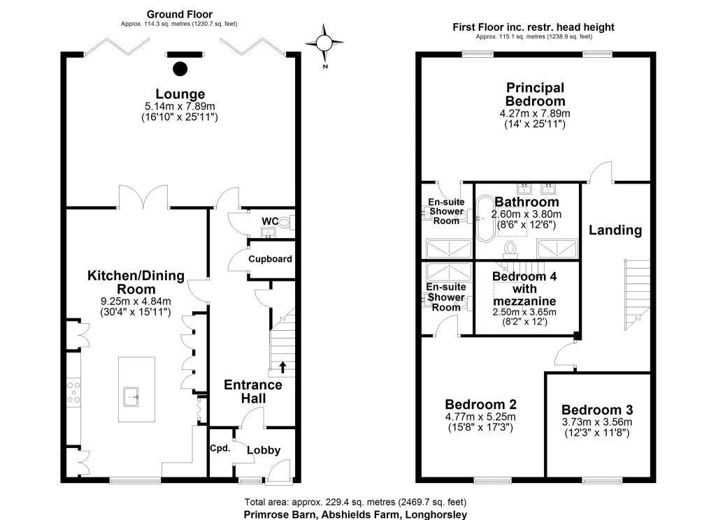 Primrose Barn, Abshields Farm, Longhorsley - Propology